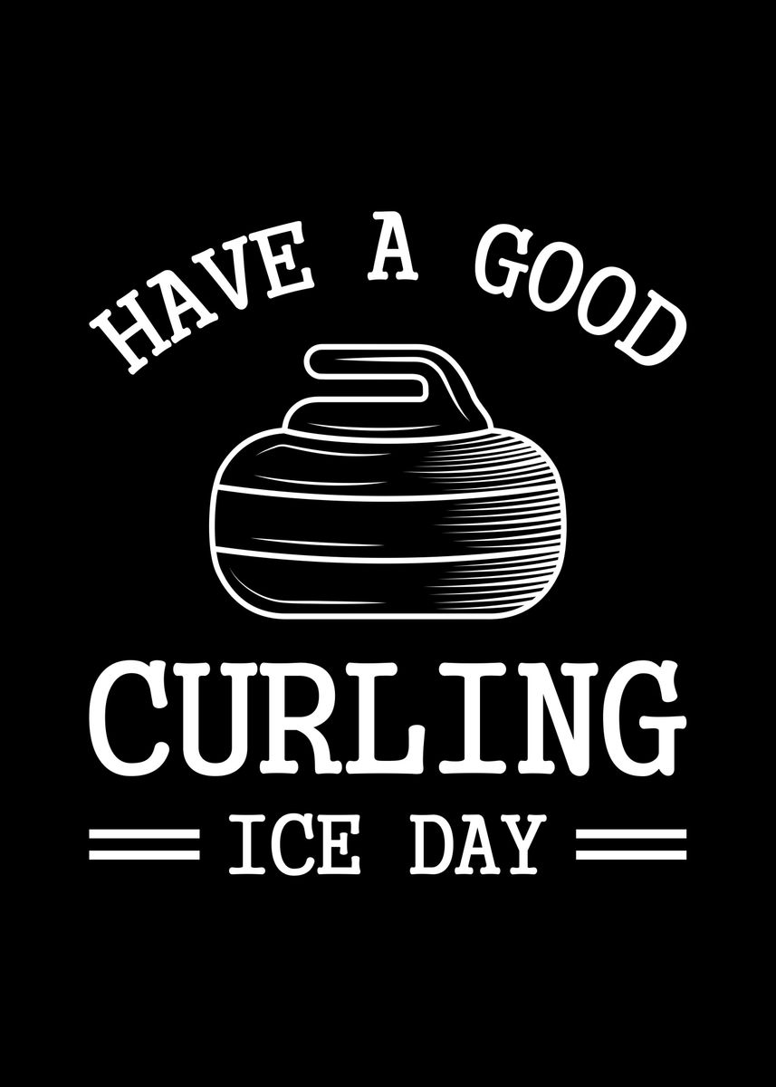 'Curling Curler' Poster, picture, metal print, paint by Sebastian ...