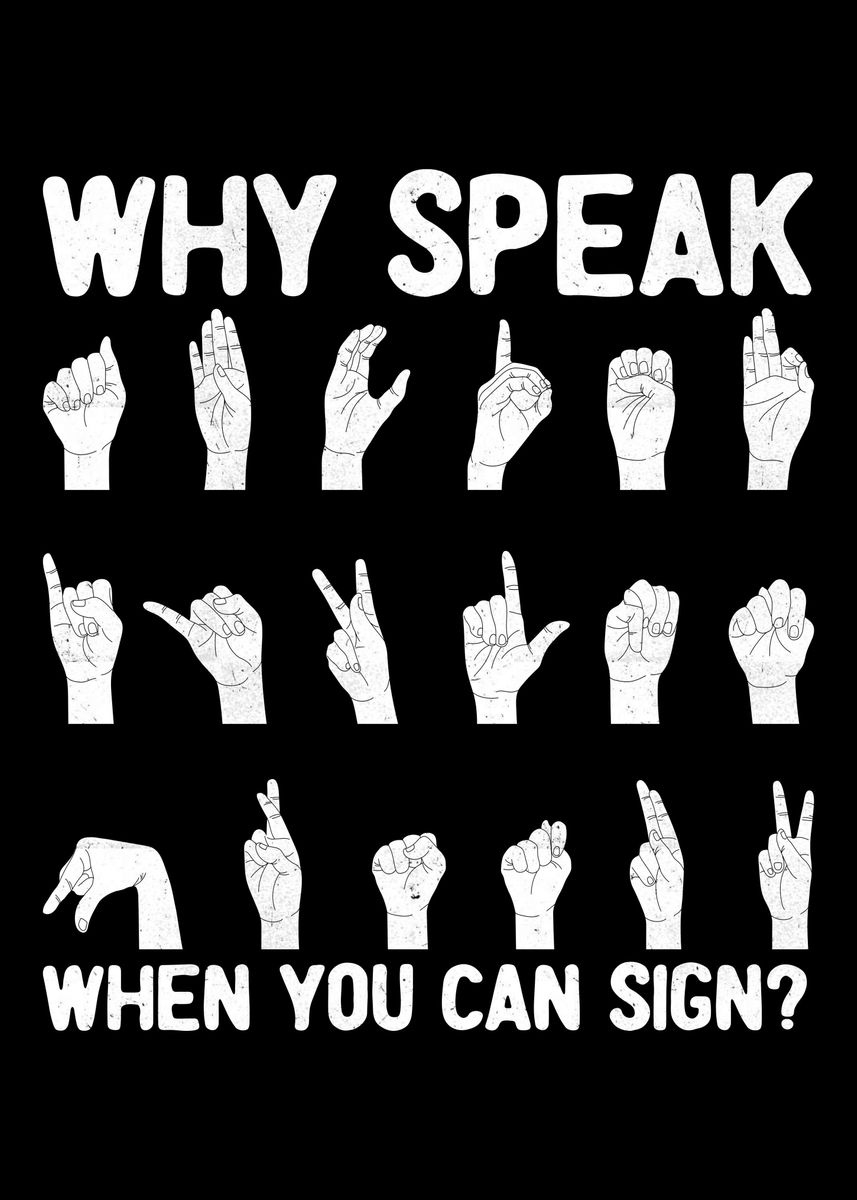 'Deaf Pride ASL' Poster, picture, metal print, paint by AestheticAlex ...