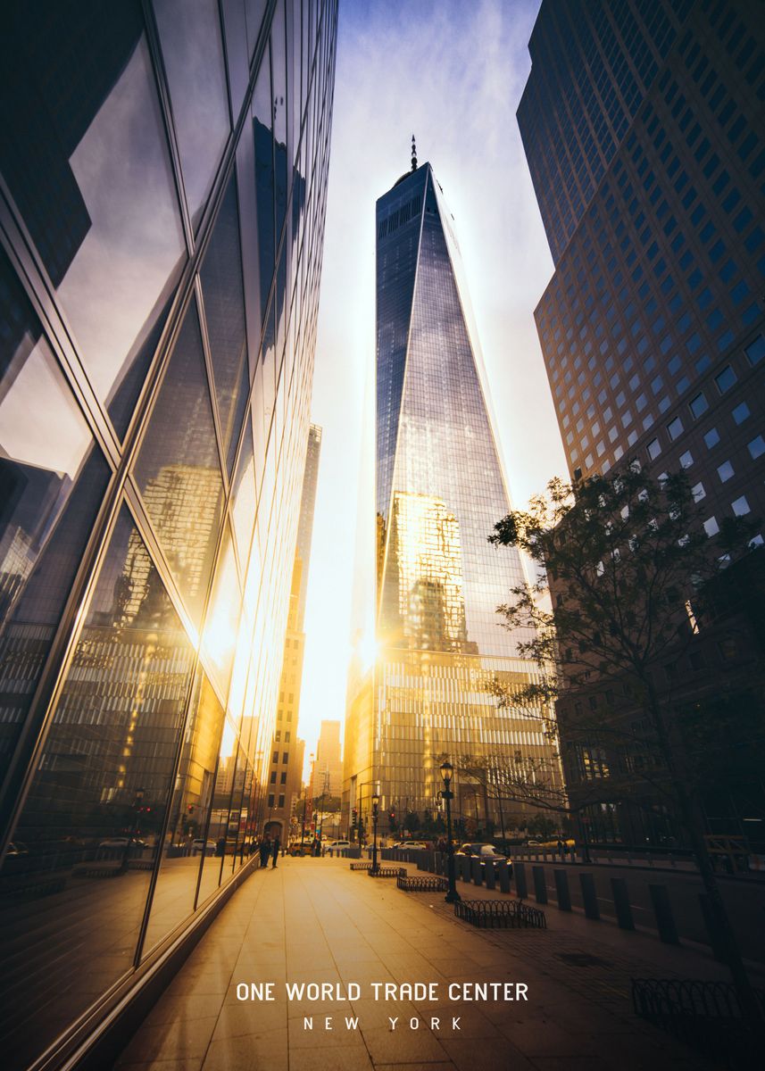 'One World Trade Center ' Poster, picture, metal print, paint by ...