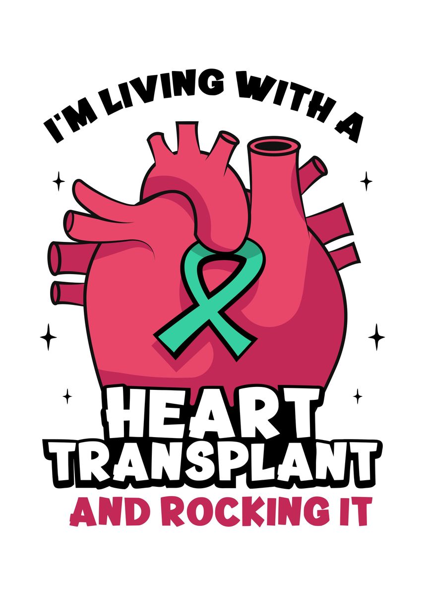 'Heart Transplant Survivor' Poster, picture, metal print, paint by ...