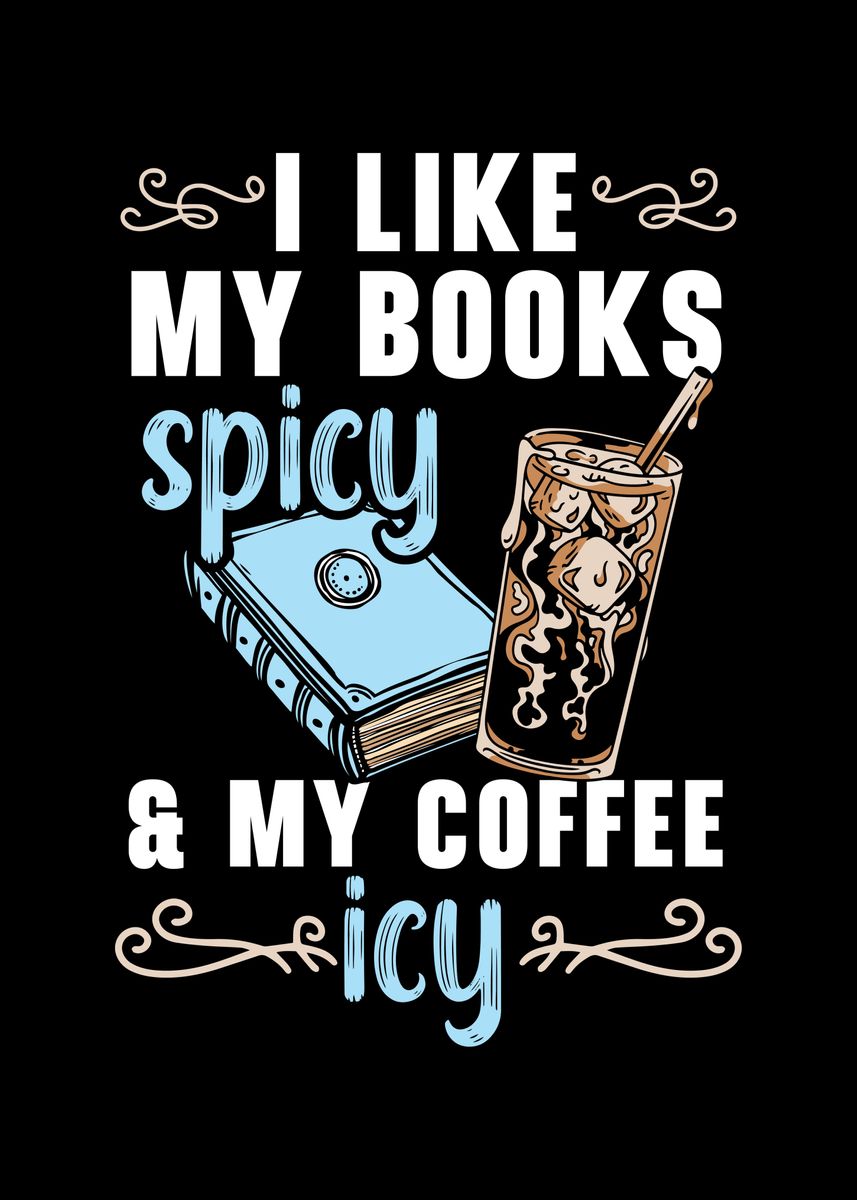 'Book Lover Bookworm' Poster, picture, metal print, paint by NAO | Displate