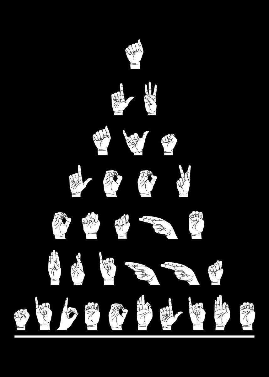 'Deaf Pride Awareness ASL' Poster, picture, metal print, paint by ...