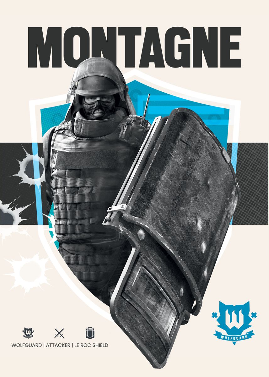 'Montagne' Poster, picture, metal print, paint by Rainbow Six Siege ...