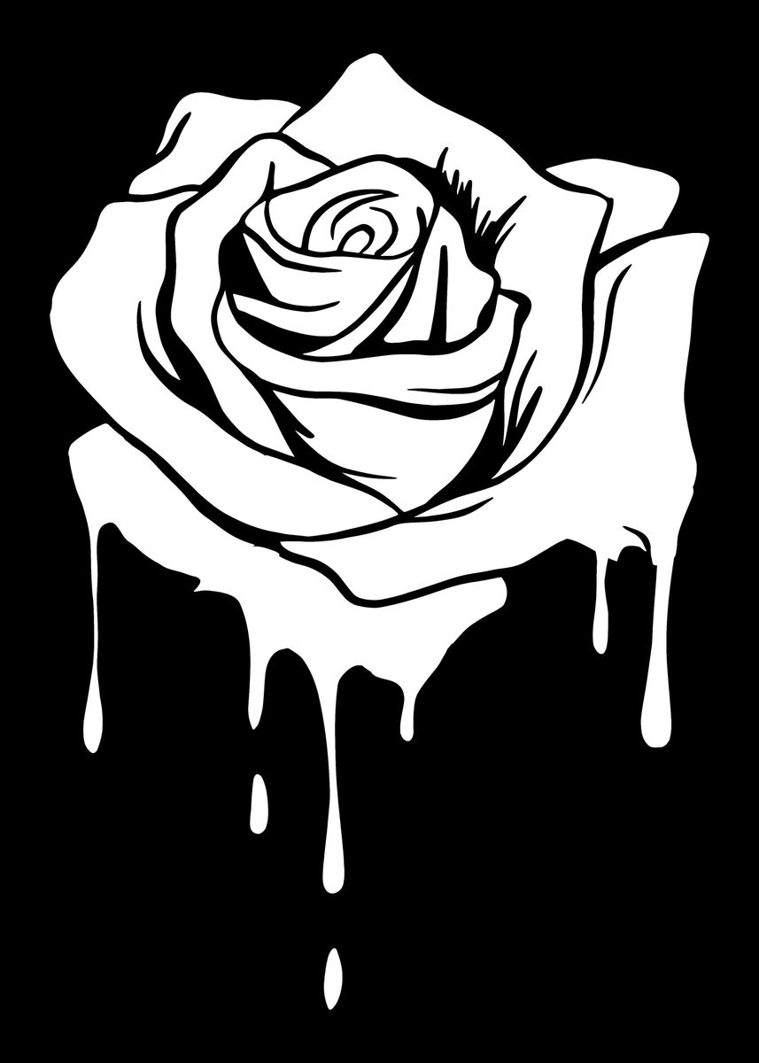 'Rose Gardening Melting' Poster, picture, metal print, paint by ...