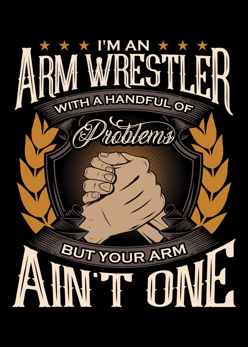 'Arm Wrestling' Poster, picture, metal print, paint by AestheticAlex ...