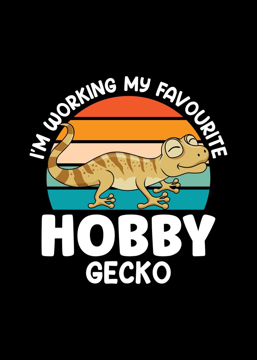 'Gecko' Poster by Sebastian Wünsche | Displate