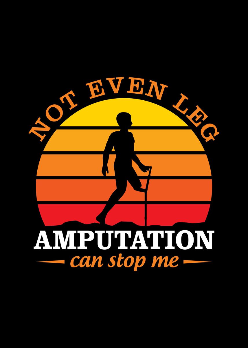 'Leg Amputee' Poster, picture, metal print, paint by Sebastian Wünsche ...