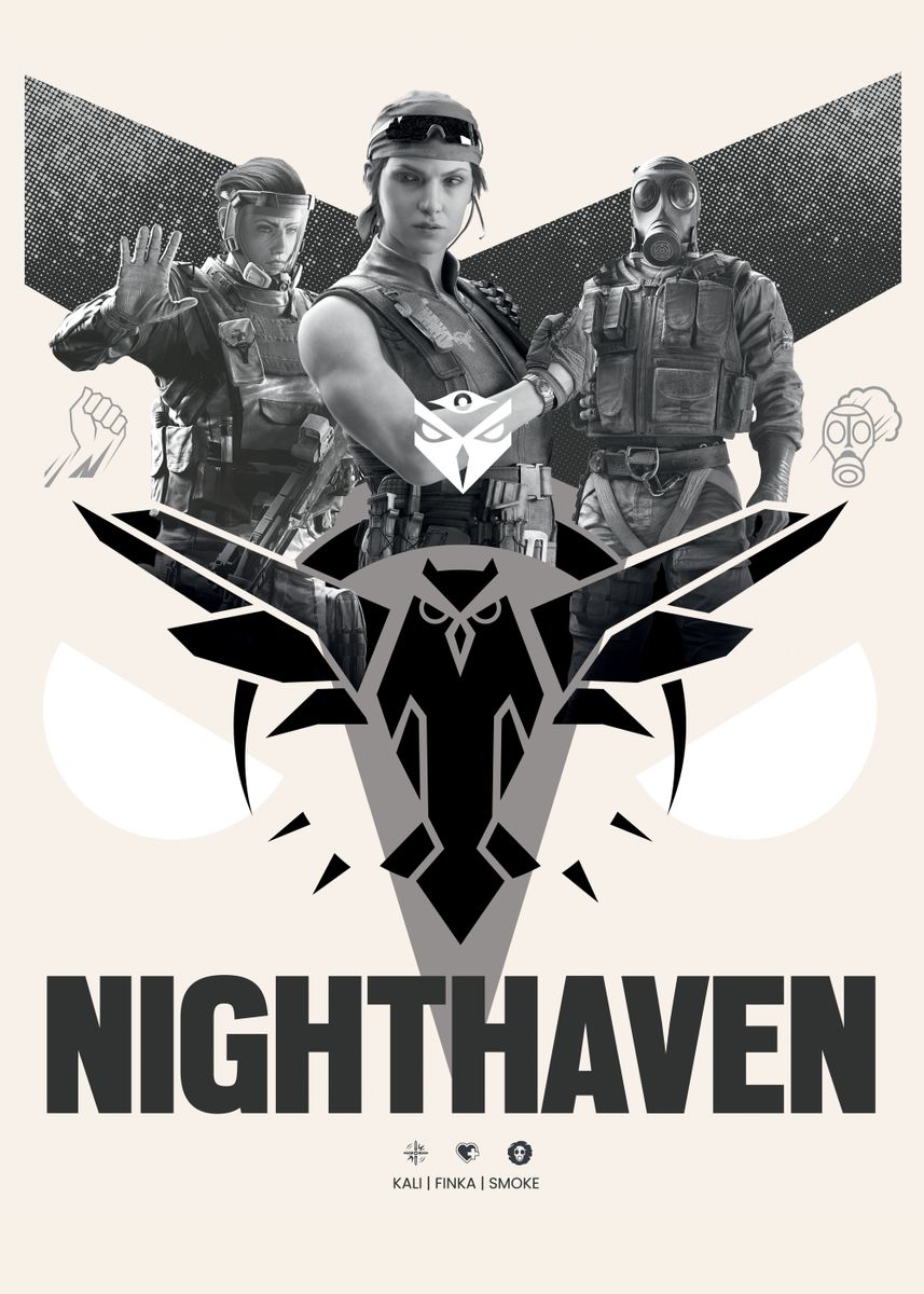 'Nighthaven' Poster, picture, metal print, paint by Rainbow Six Siege ...