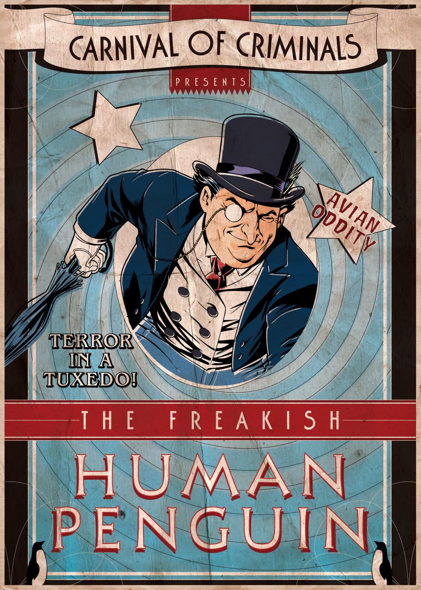 'The Penguin' Poster, picture, metal print, paint by DC Comics | Displate