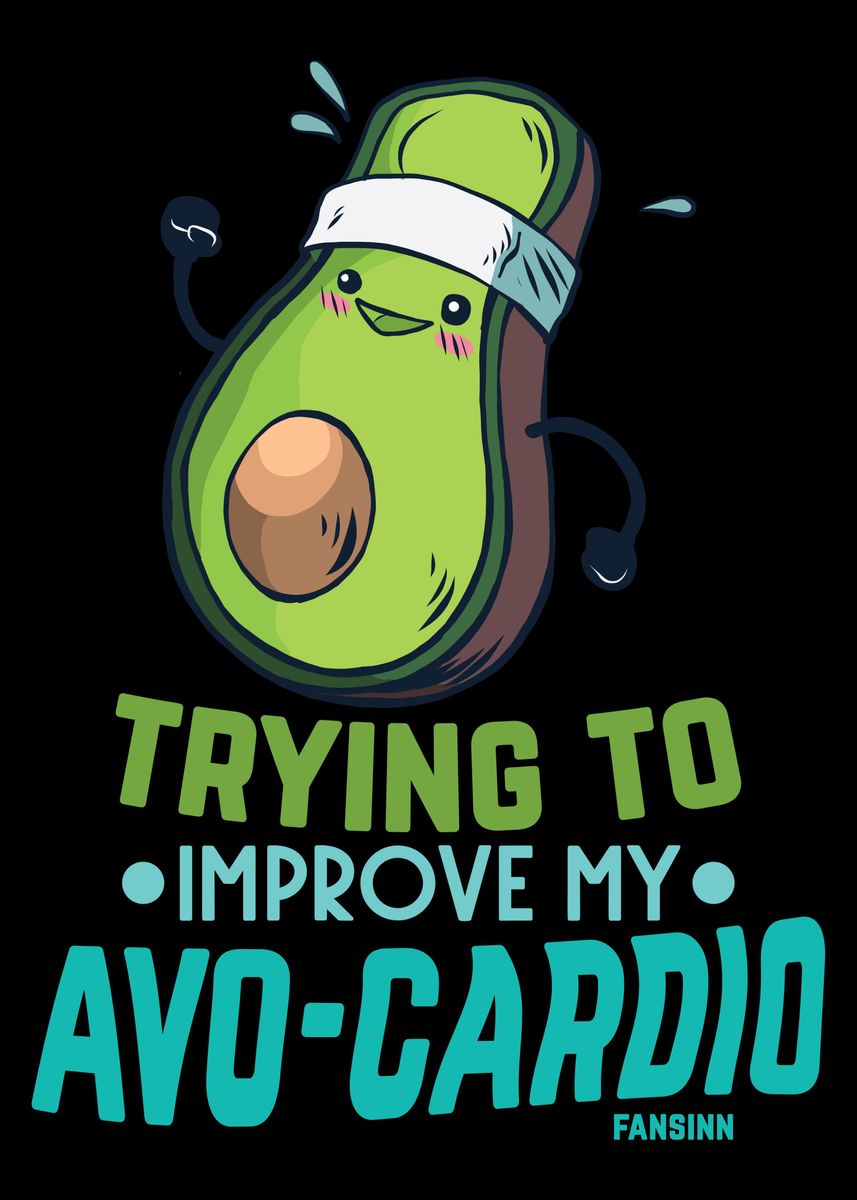 'Trying to Improve My Avo C' Poster, picture, metal print, paint by ...