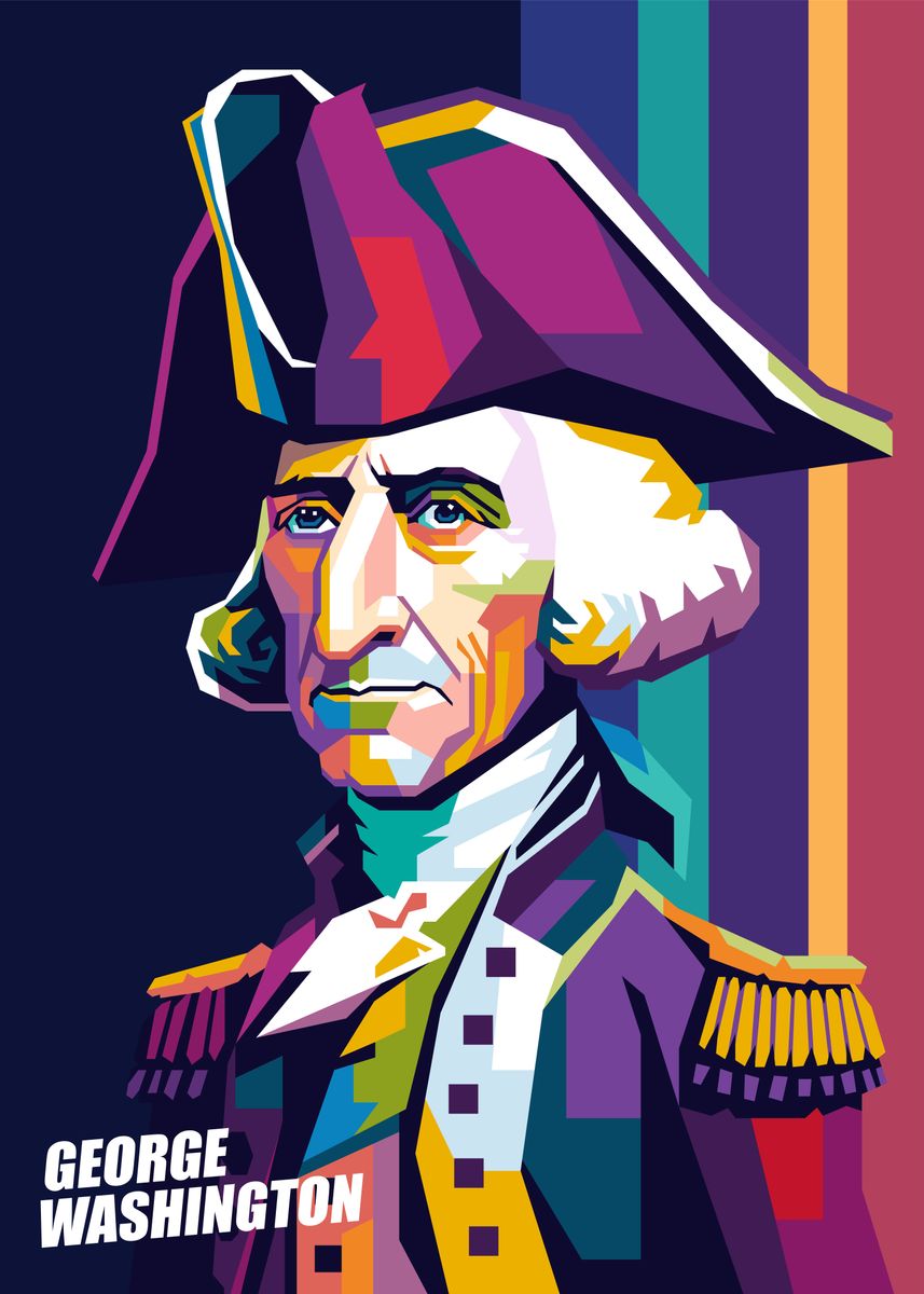 'George Washington' Poster, picture, metal print, paint by LORT KOBO ...