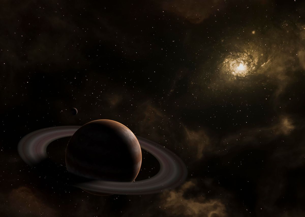 'Saturn Cosmos Space' Poster by Reality Art | Displate