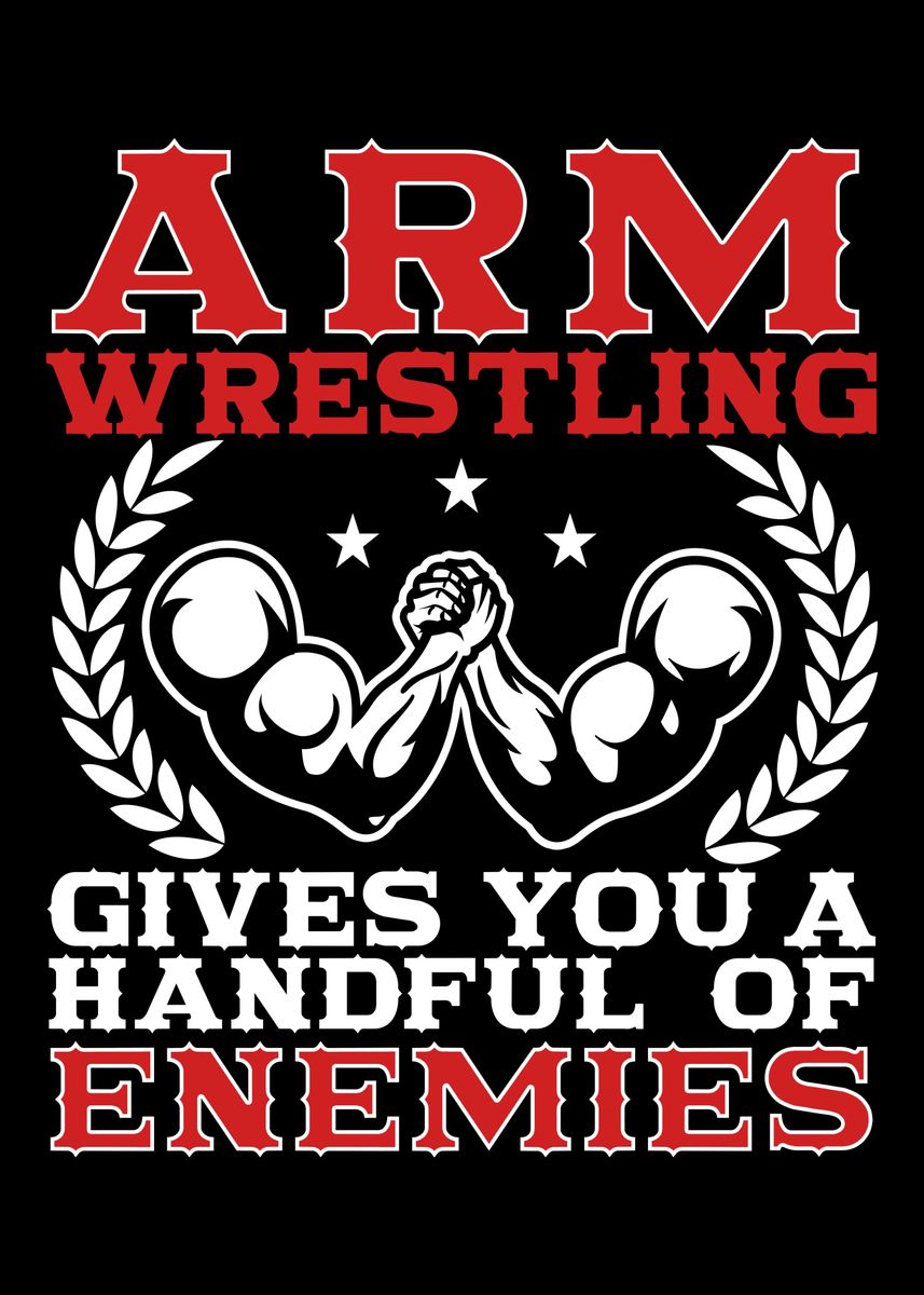 'Arm Wrestling' Poster, picture, metal print, paint by AestheticAlex ...