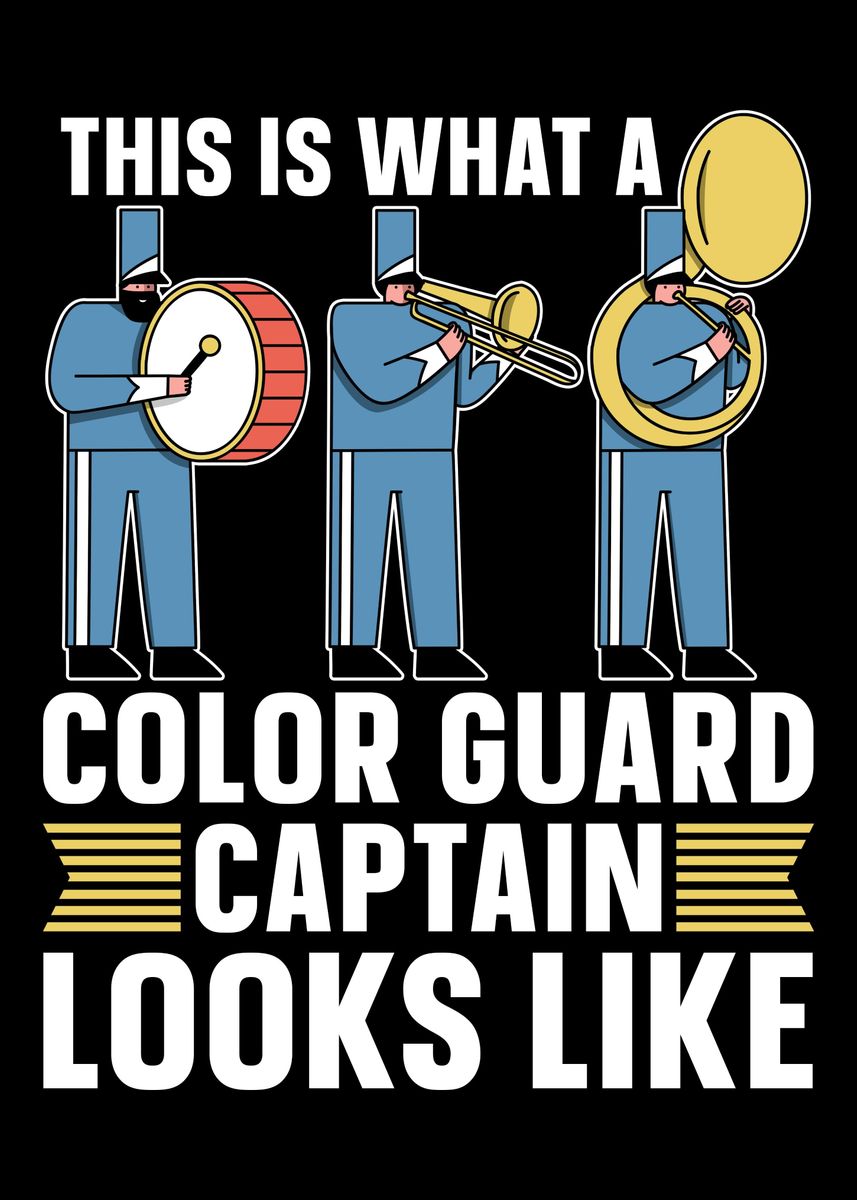 'Marching Band Captain' Poster by CrazySquirrel | Displate