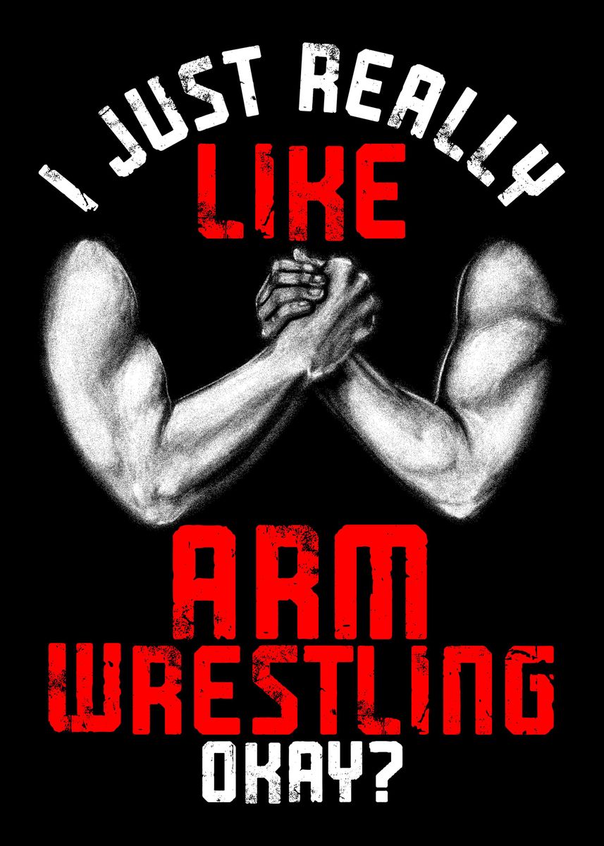 'Arm Wrestler' Poster, picture, metal print, paint by AestheticAlex ...