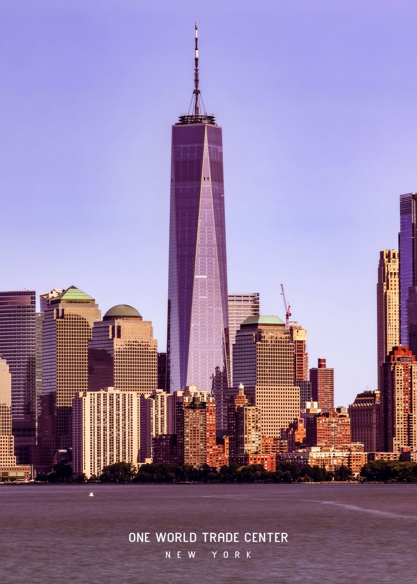 'One World Trade Center ' Poster, picture, metal print, paint by ...
