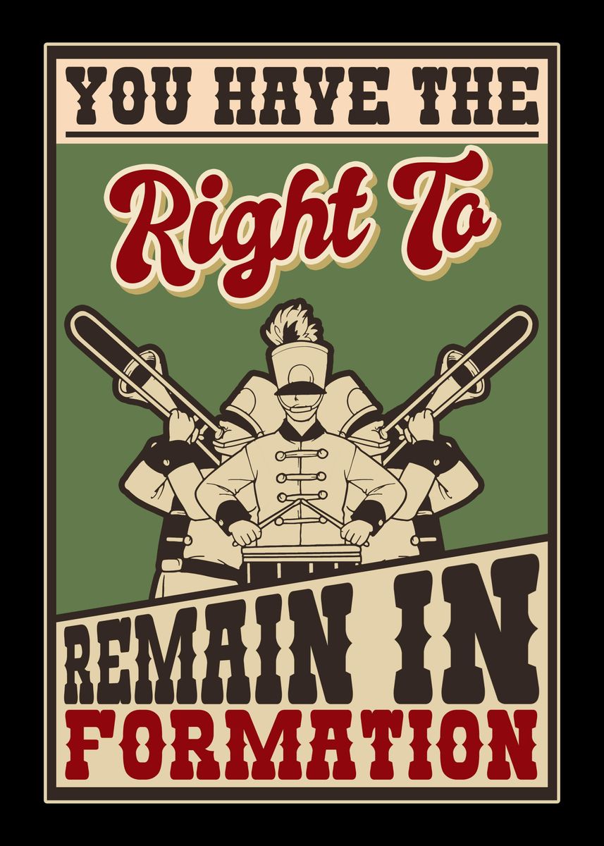 'Marching Band Poster' Poster, picture, metal print, paint by ...