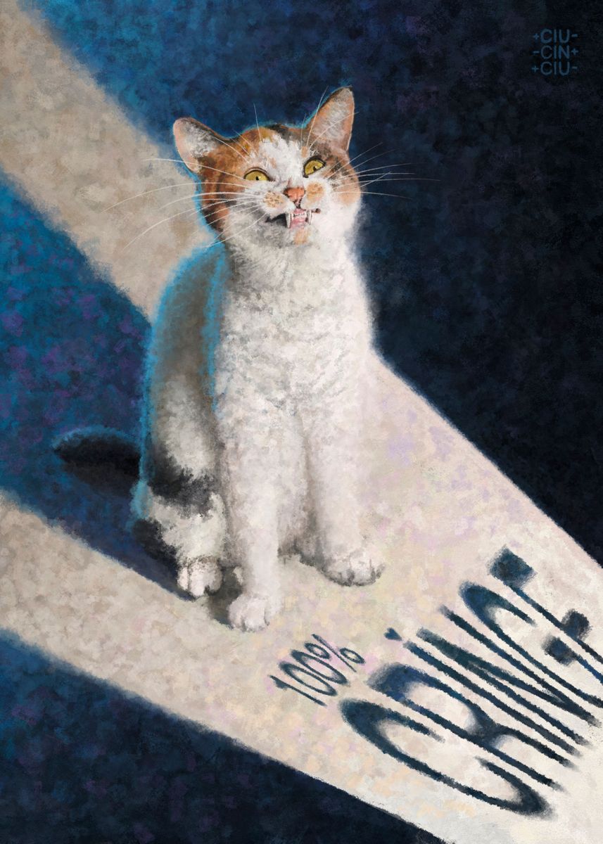 'The Acceptance of Cringe' Poster, picture, metal print, paint by ...