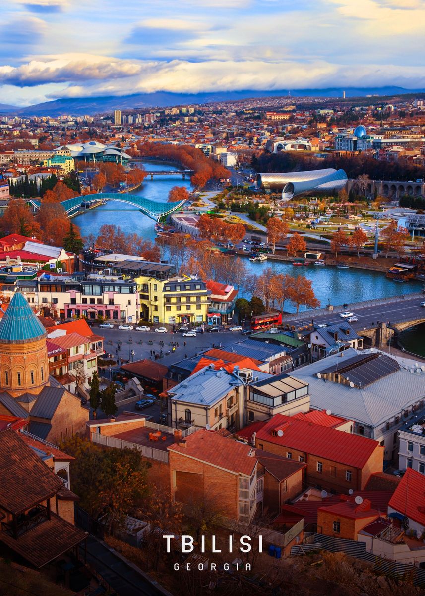 'Tbilisi ' Poster, picture, metal print, paint by Travel Addict | Displate