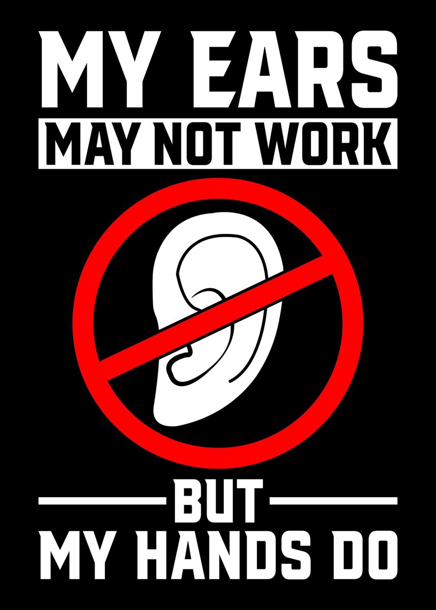 'Deaf Pride Awareness ASL' Poster by AestheticAlex | Displate