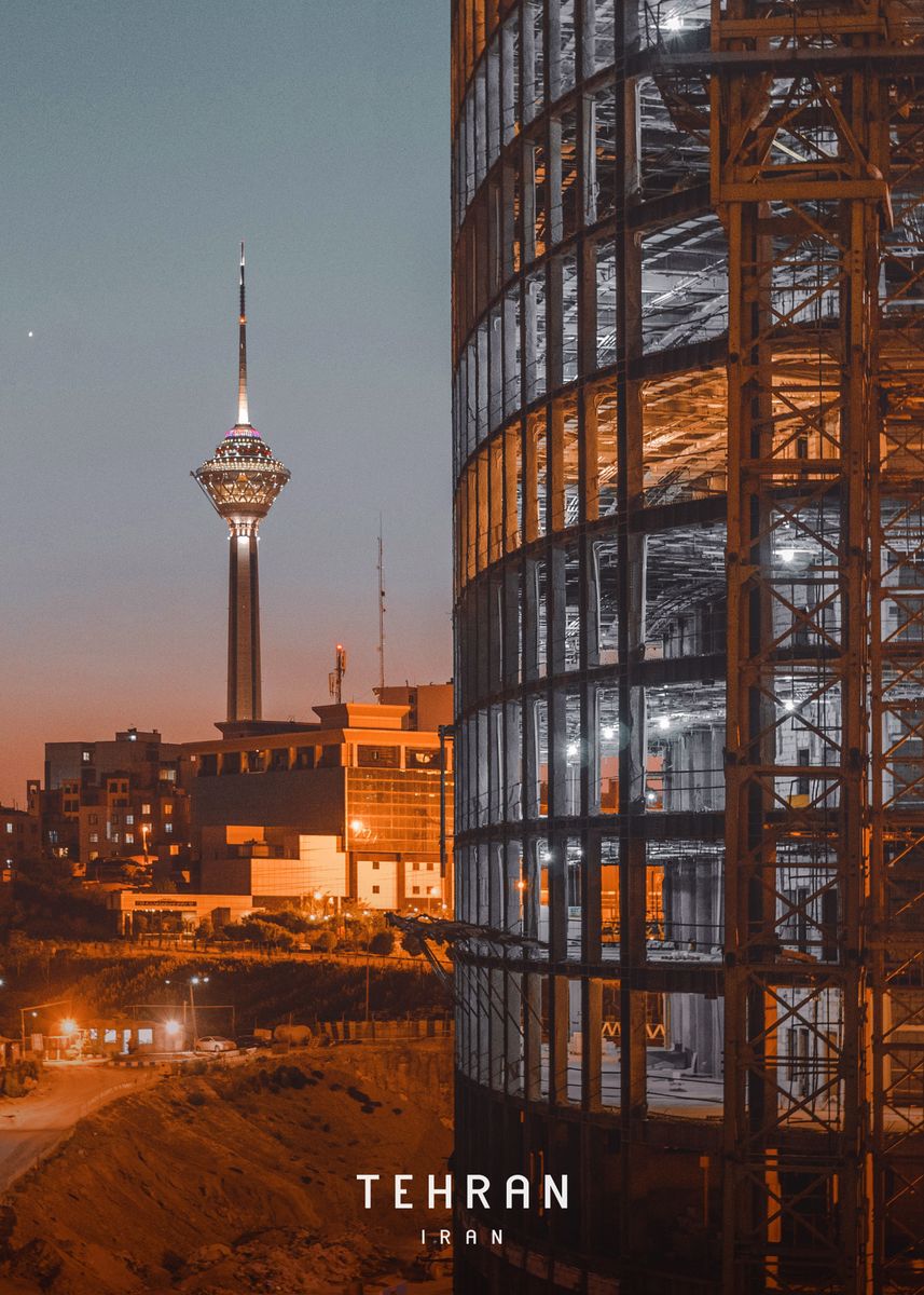 'Tehran ' Poster, picture, metal print, paint by Big City | Displate