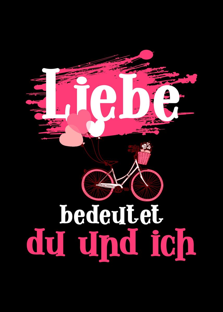 'Valentines Day German' Poster, picture, metal print, paint by ...