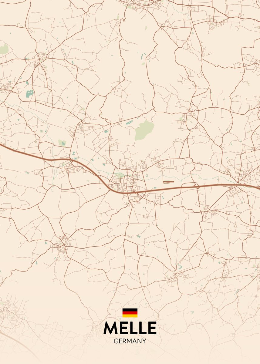 'Melle DE' Poster by IMR Designs | Displate