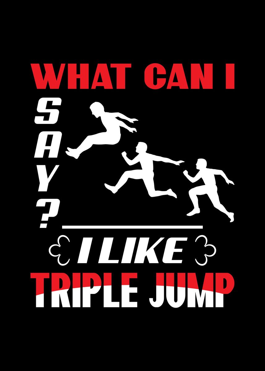 'Triple Jump' Poster, picture, metal print, paint by Sebastian Wünsche ...
