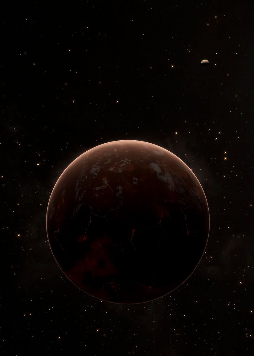 'Planet Mars Space' Poster, picture, metal print, paint by Reality Art ...