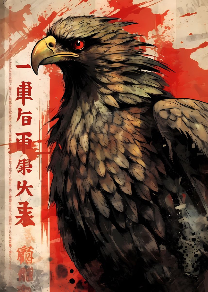 'Eagle China' Poster, picture, metal print, paint by DecoyDesign | Displate