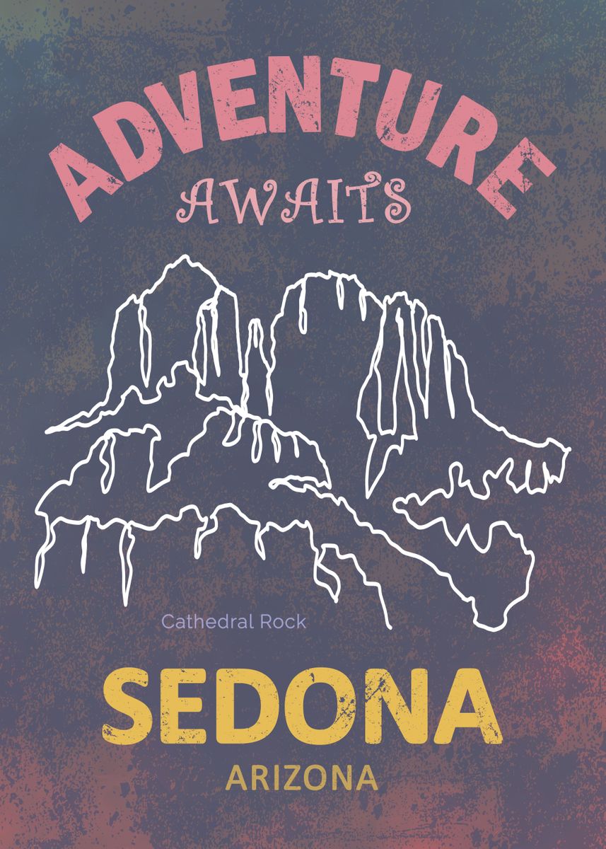 'Cathedral Rock Sedona' Poster, picture, metal print, paint by Jamestar ...