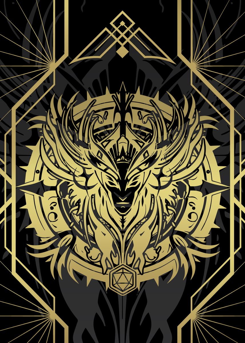 'RPG spell circle emblem' Poster by LouteCrea | Displate