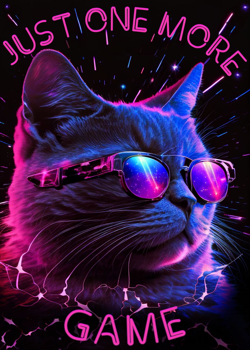 'Just One More Game' Poster, picture, metal print, paint by MaluBobo ...