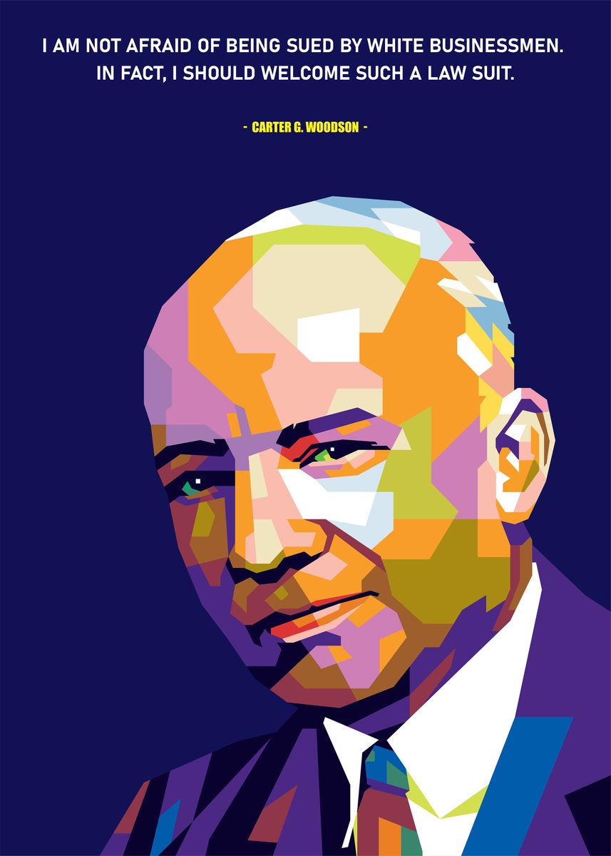'Carter G Woodson' Poster, picture, metal print, paint by Erick Sato ...