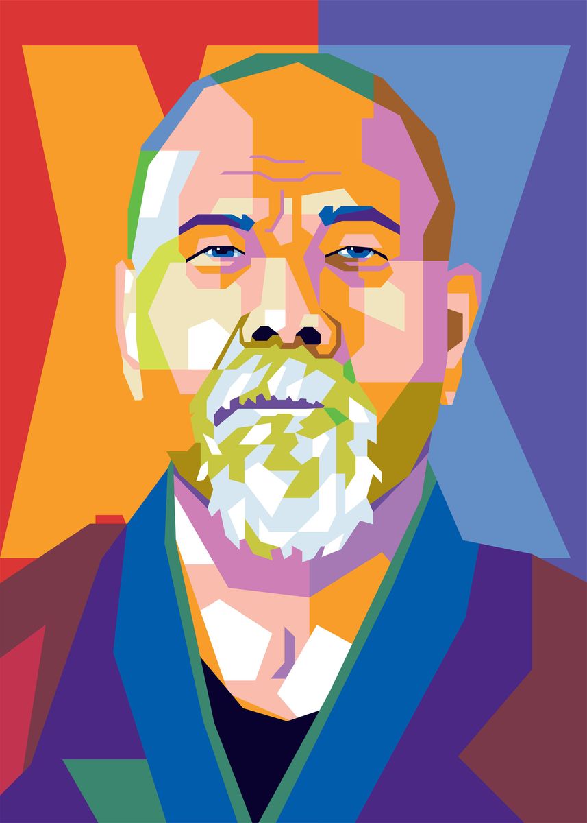 'Adriano Emperado' Poster, picture, metal print, paint by Indra | Displate