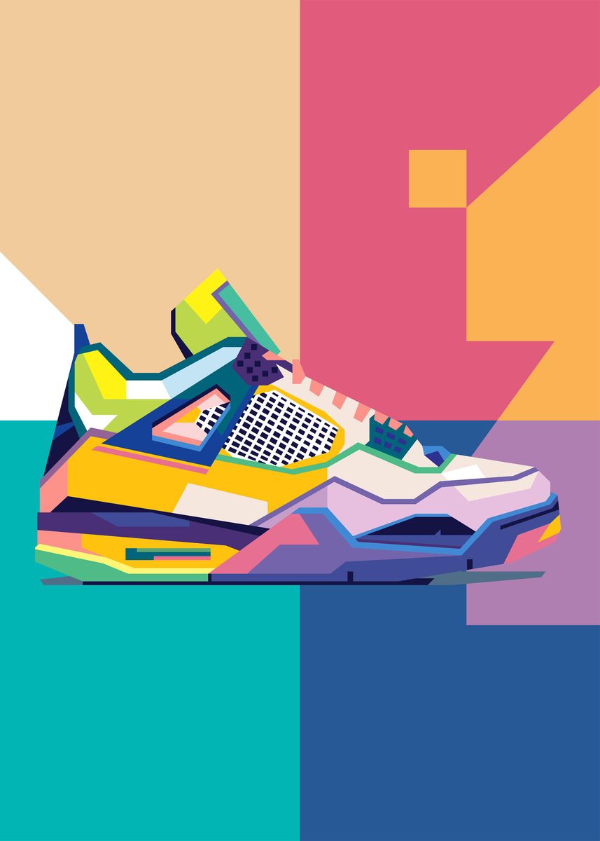 'Shoes Art' Poster by Indra | Displate