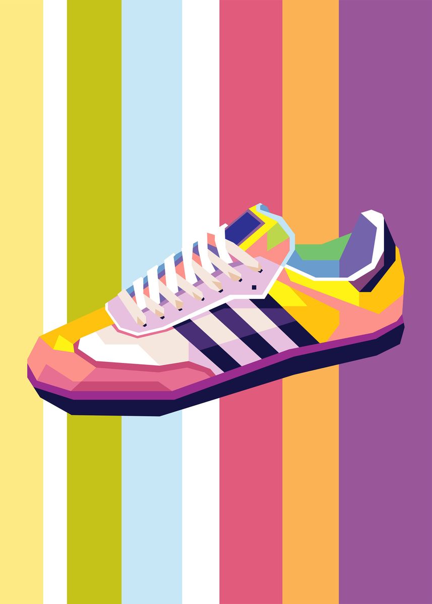 'Shoes Art' Poster by Indra | Displate