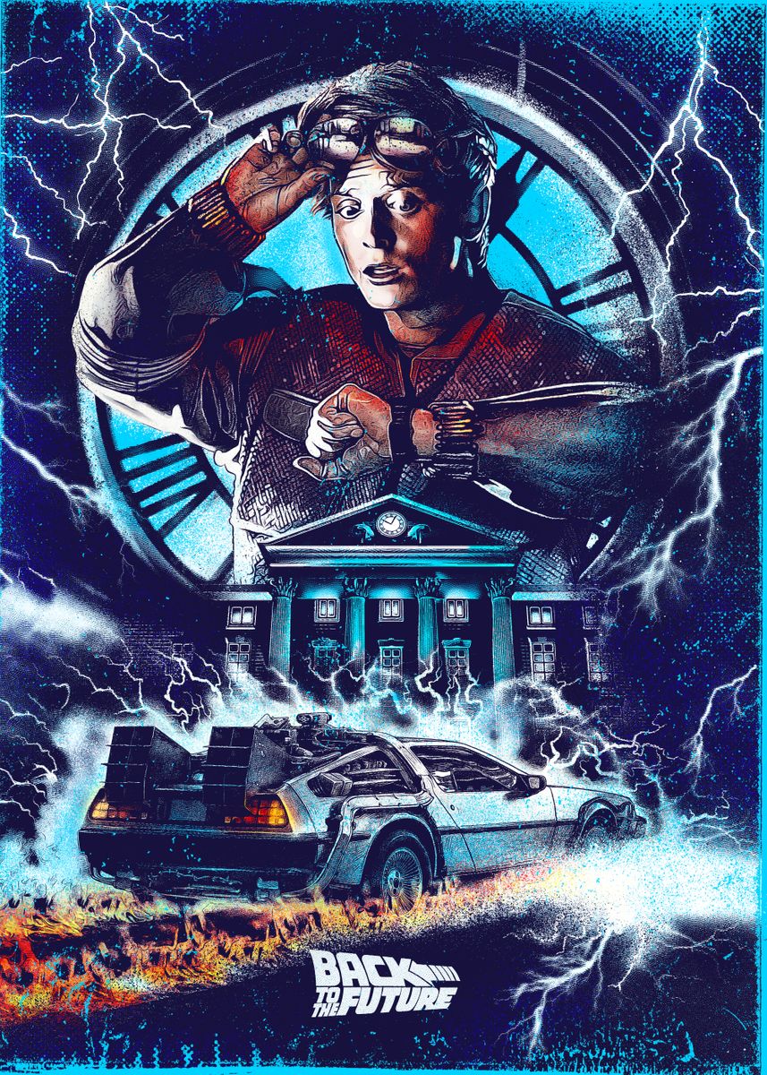 'Doc, I'm From The Future' Poster, picture, metal print, paint by Back ...