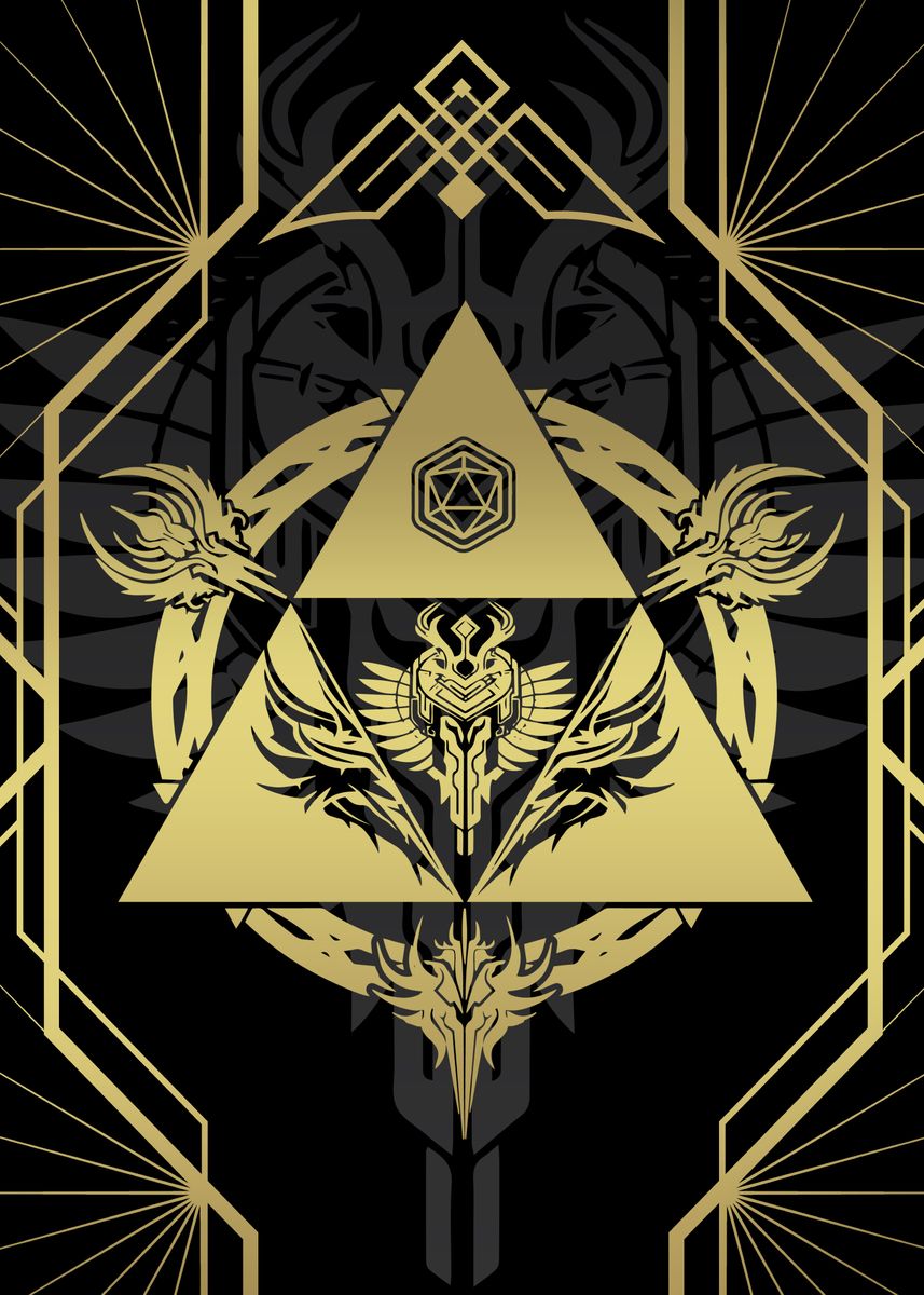 'RPG spell circle emblem' Poster by LouteCrea | Displate