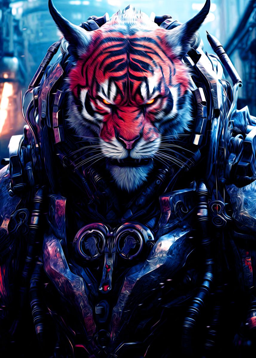 Cool Tiger Warrior Wallpaper
