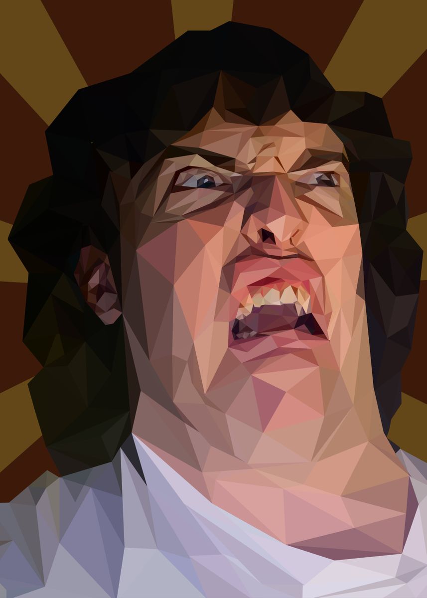 'disappointed meme' Poster, picture, metal print, paint by Lowpoly ...