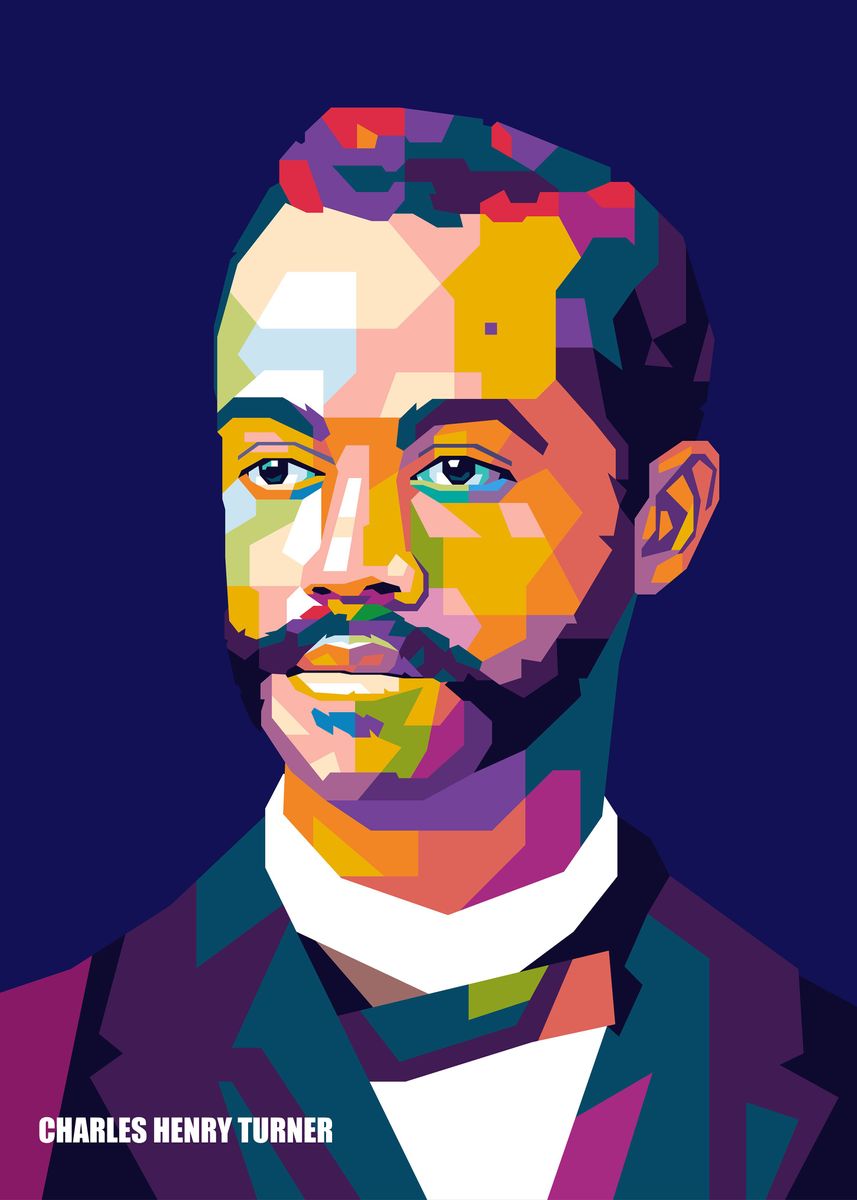 'Charles Henry Turner' Poster, picture, metal print, paint by Mas Nono ...