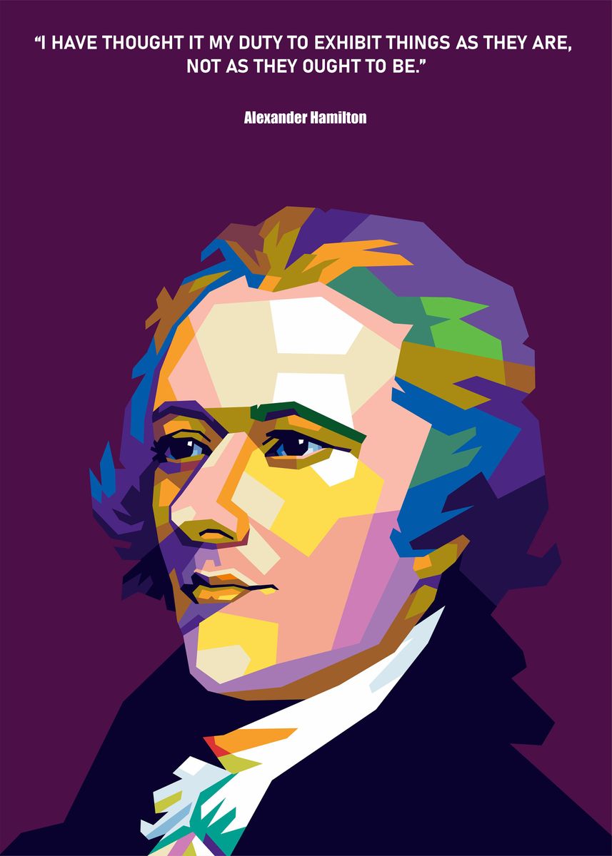 'alexander hamilton' Poster by Erick Sato | Displate