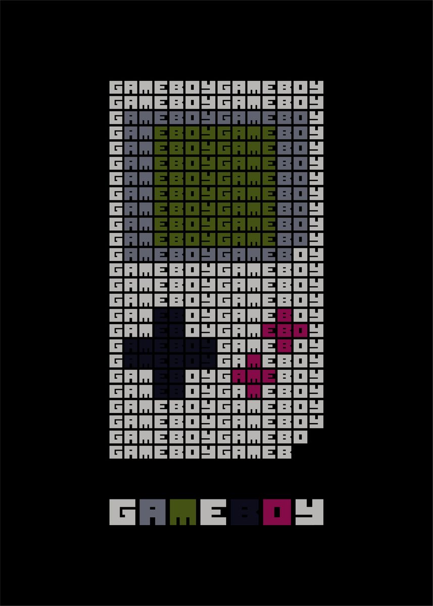 'Game Boy' Poster, picture, metal print, paint by InitialK | Displate