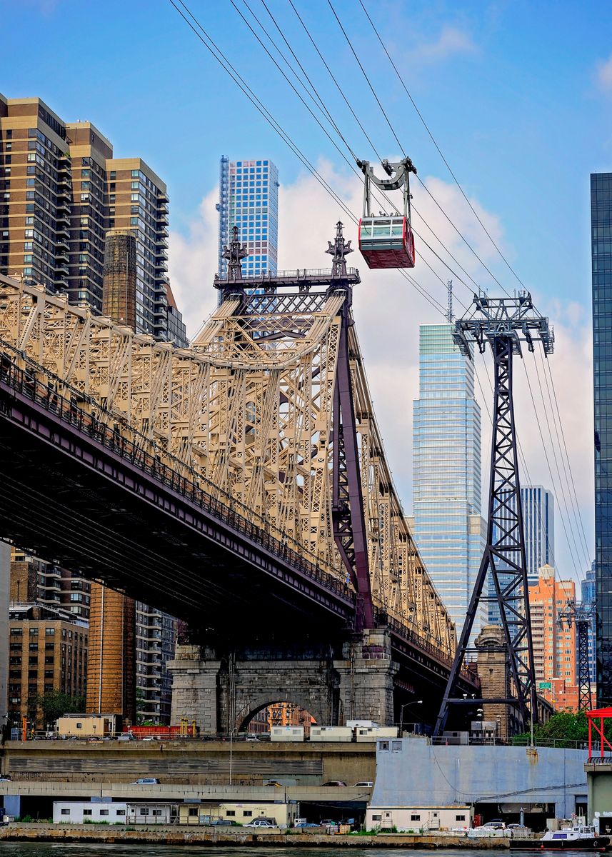 'Queensboro Bridge' Poster, picture, metal print, paint by Planet ...