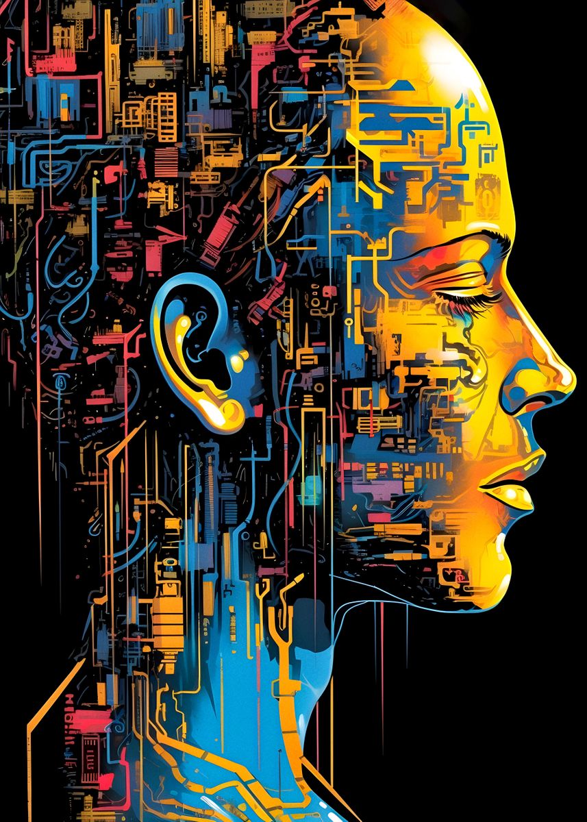 'Cyberpunk Android' Poster by Steel Canvas Creations | Displate