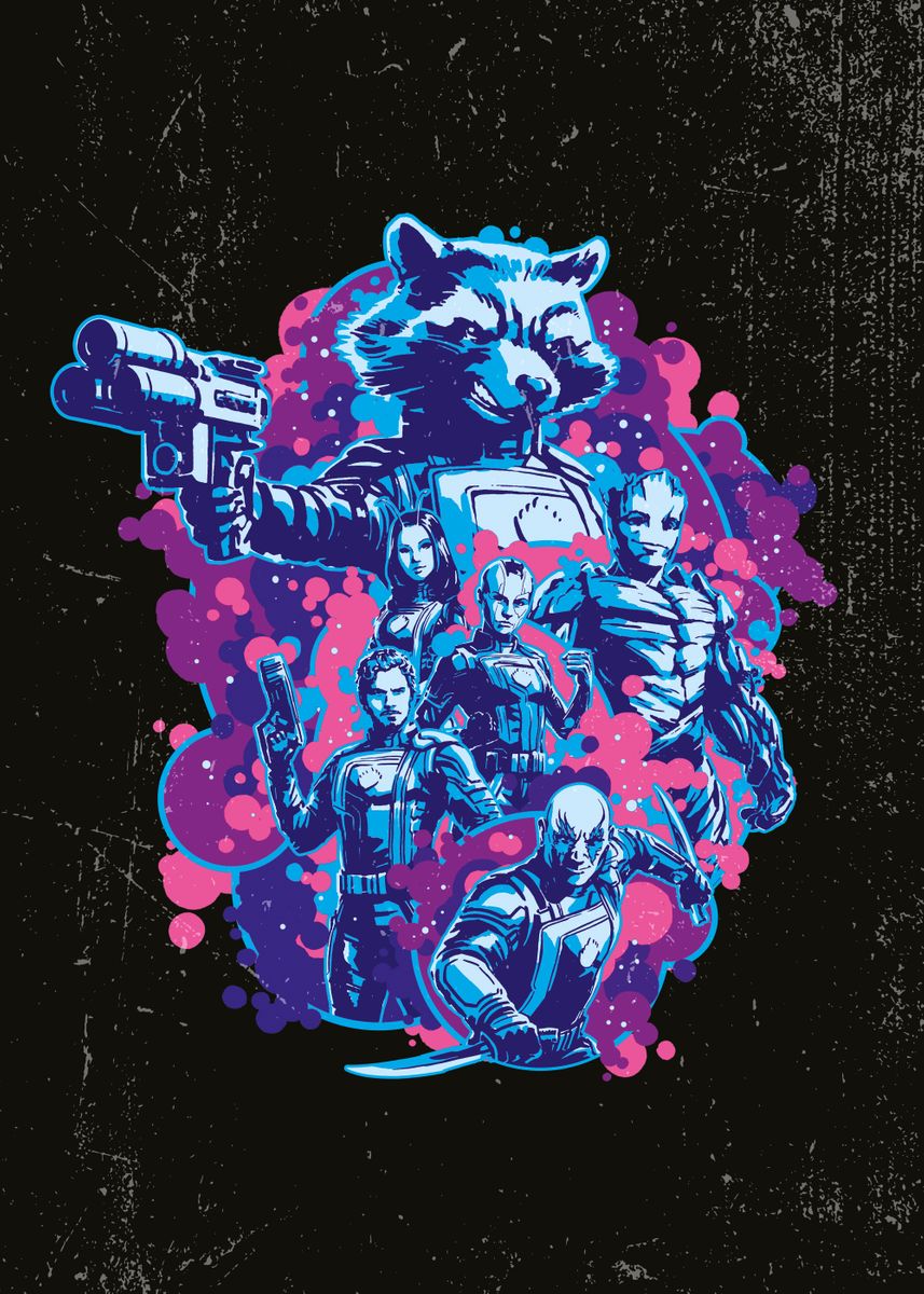 'Blaster' Poster, picture, metal print, paint by Marvel | Displate