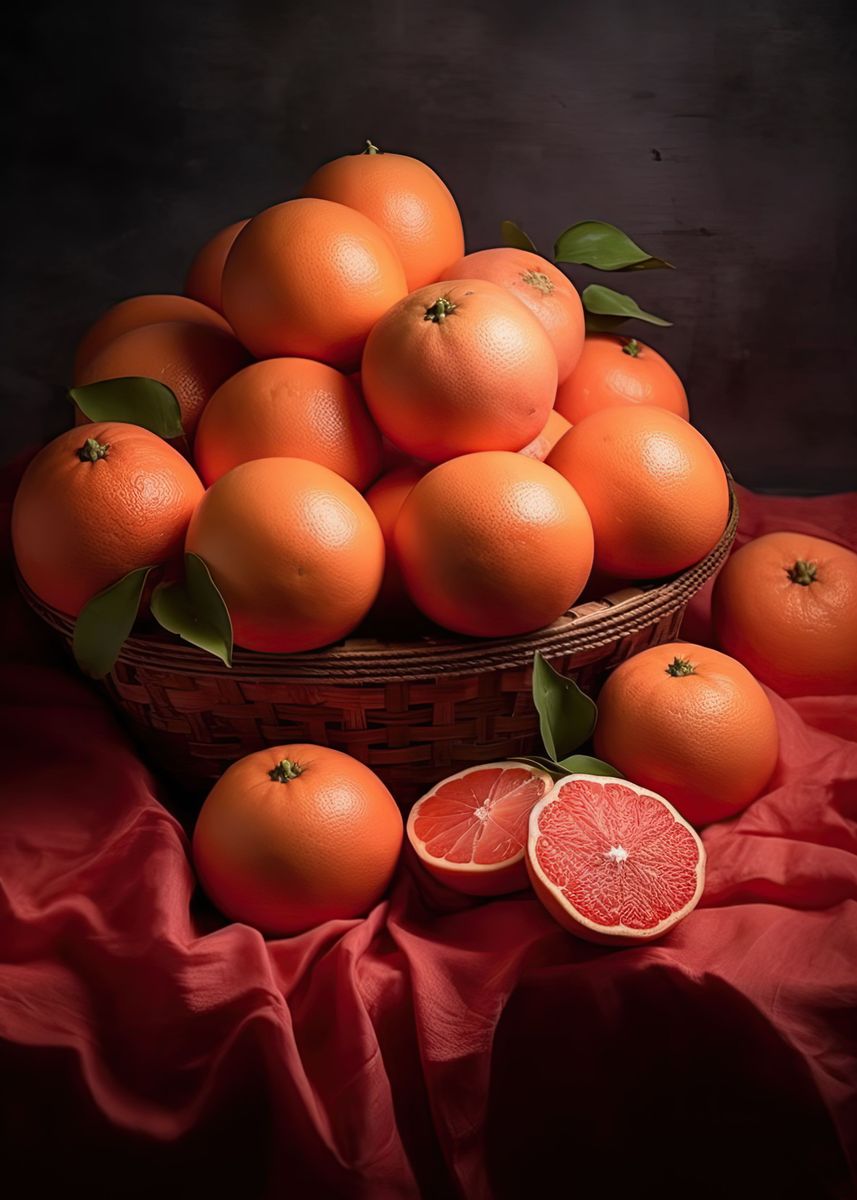 'Fresh Grapefruit' Poster by Ryu | Displate