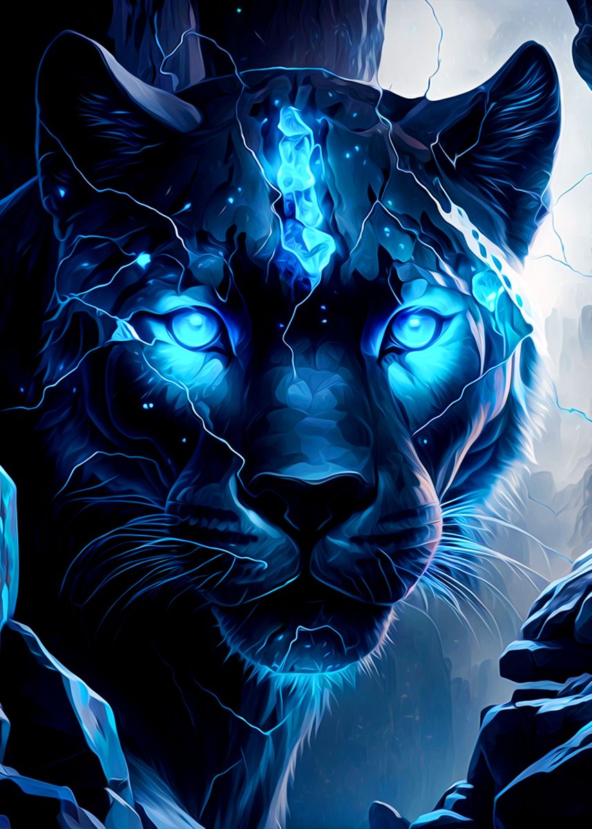 'Panther' Poster by Tiker Arts | Displate