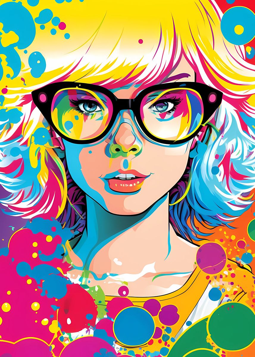 'Crazy portrait' Poster, picture, metal print, paint by Oleksandr ...